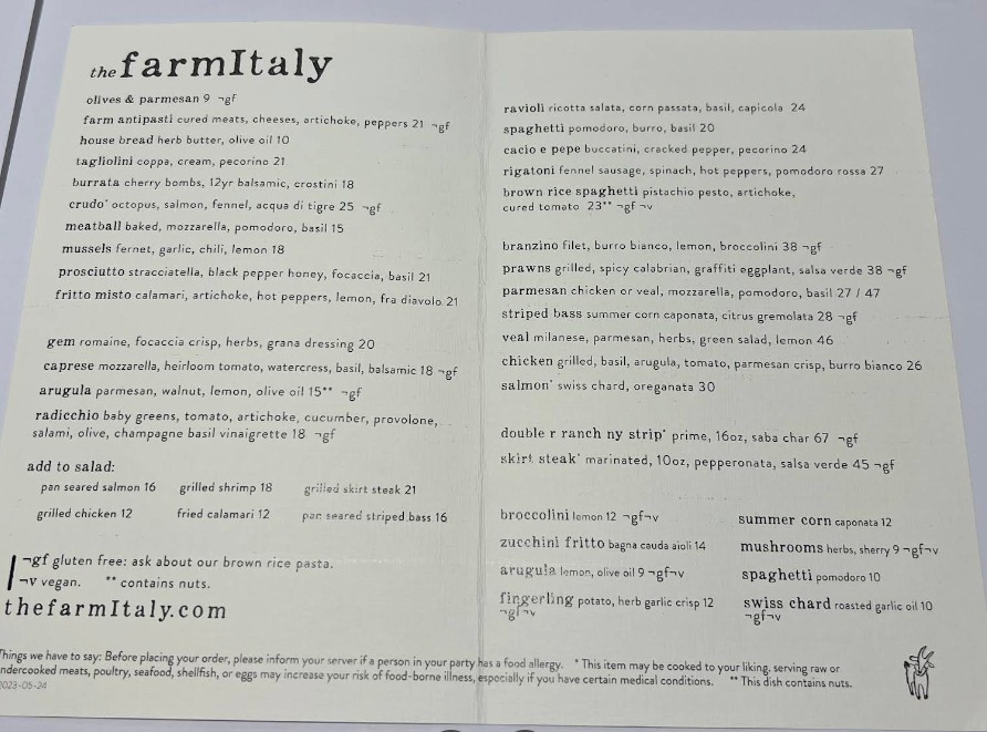 The Farm Italy Restaurant and Bar Restaurant | Authentic Italian Dining ...